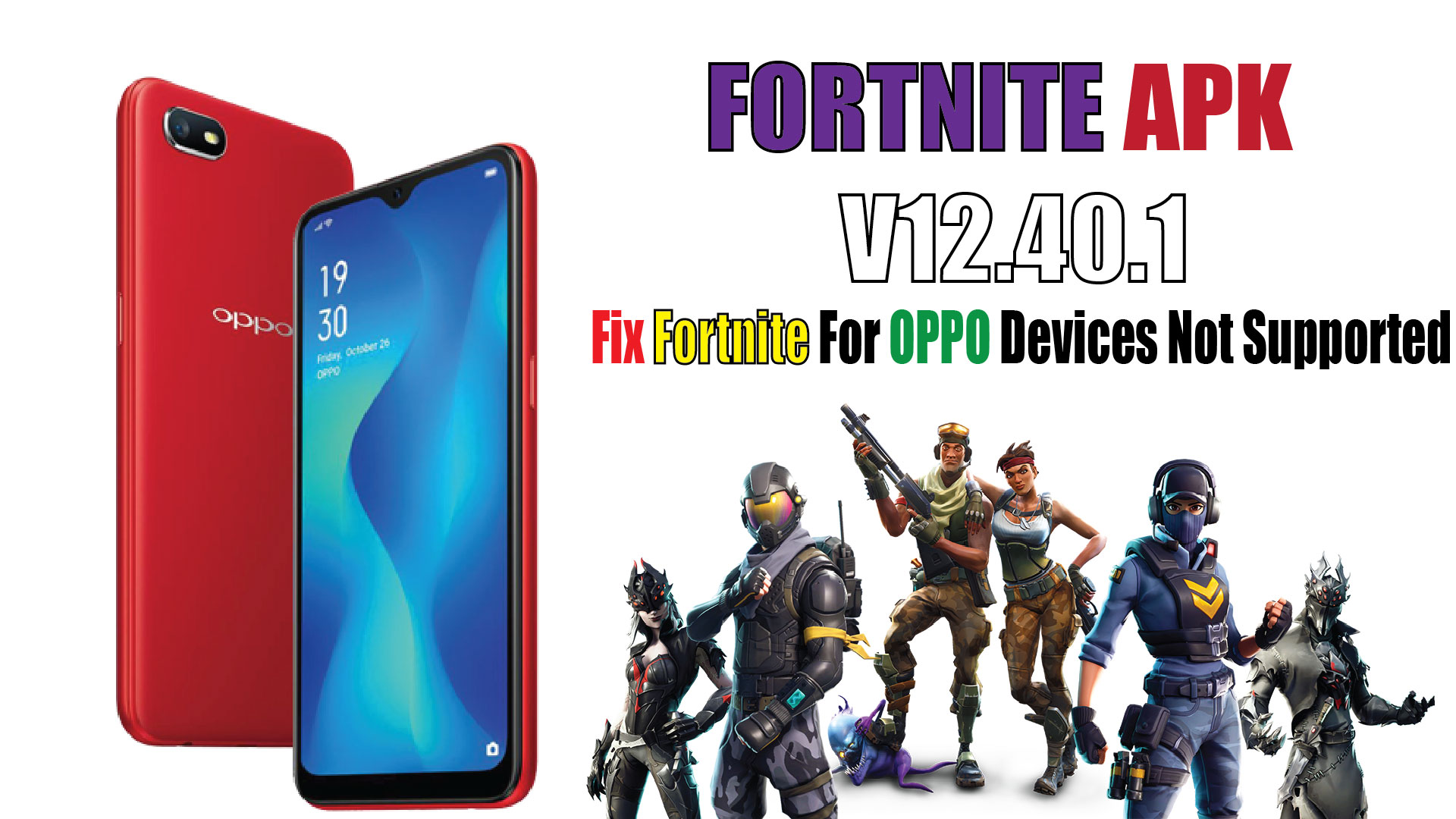 How To Install Fortnite Apk Fix Device Not Supported For OPPO Devices ...