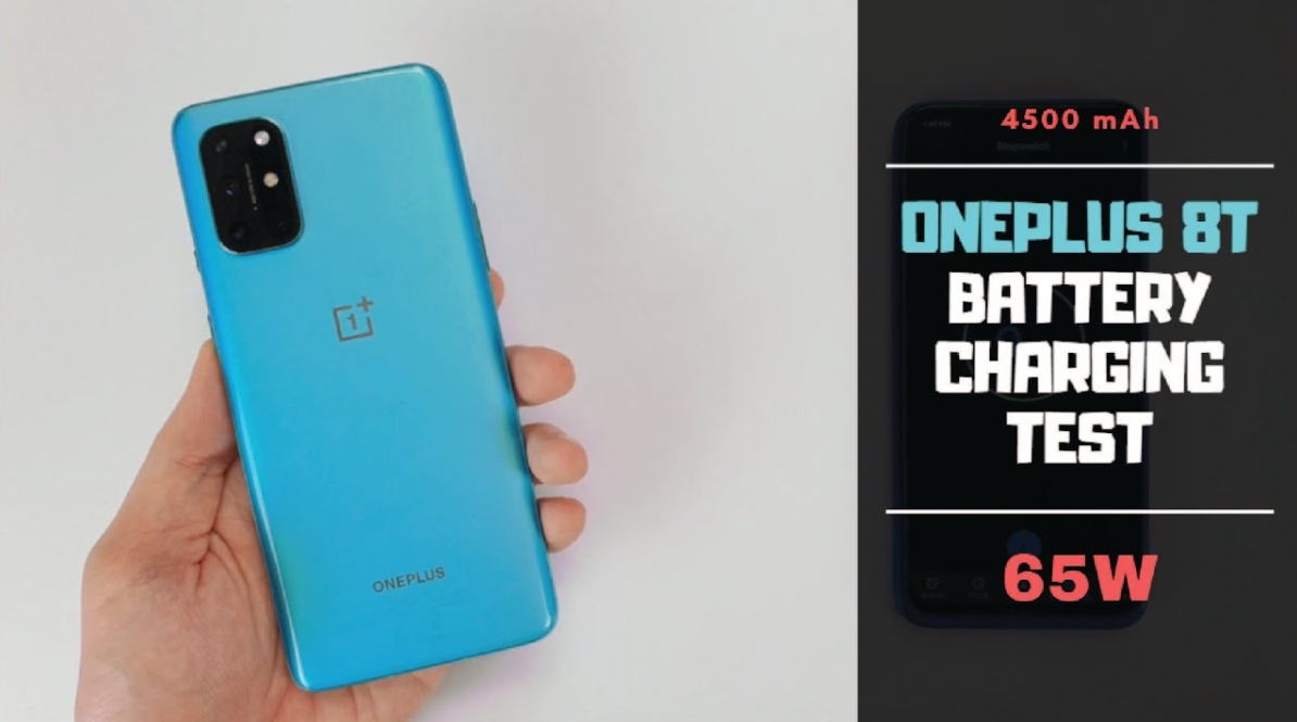 Oneplus 8T Battery Charging test 0% to 100% | 65W fast charging 4500 ...