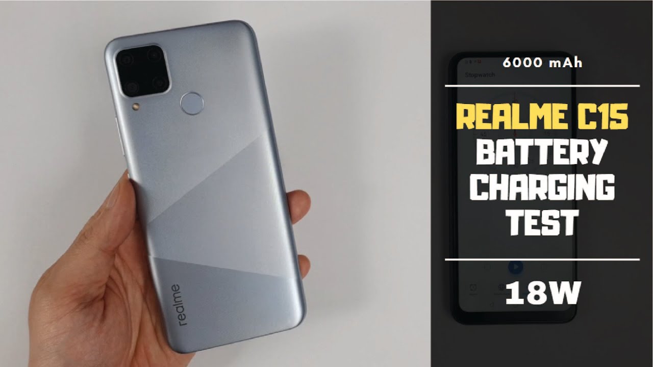 Realme C15 Qualcomm Edition Battery Charging test 0% to 100% | 18W fast ...
