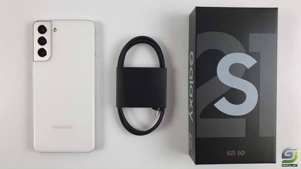 Samsung Galaxy S21 White color Unboxing | Hands-On, Design, Unbox, Set ...