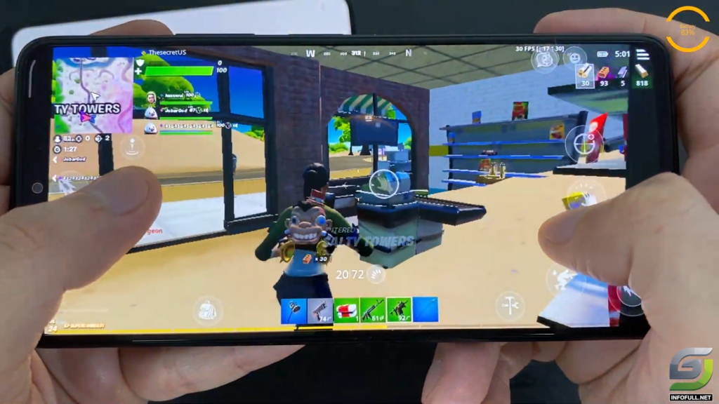 Redmi Note 10 Pro Fortnite Gameplay - GSM FULL INFO