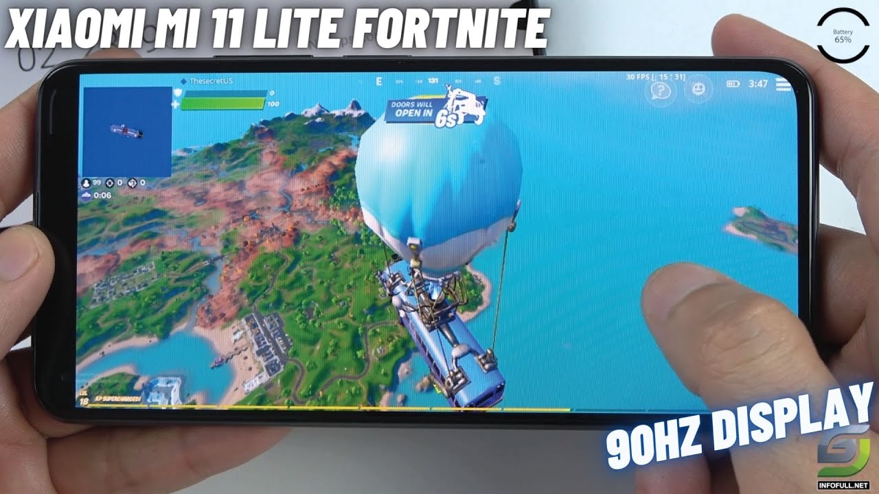 Xiaomi Mi 11 Lite Fortnite Gameplay - GSM FULL INFO