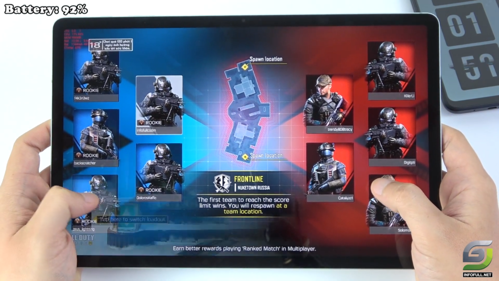 Samsung Galaxy Tab S7 FE Test game Call of Duty COD Mobile | Snapdragon ...