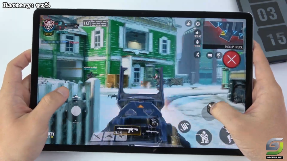 Samsung Galaxy Tab S7 FE Test game Call of Duty COD Mobile | Snapdragon ...