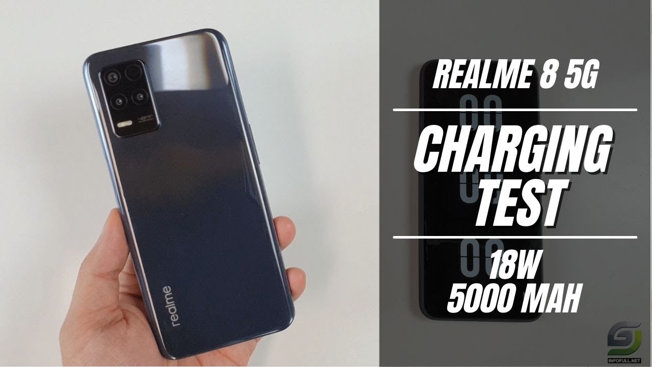 Realme 8 5G Battery Charging Test 0% to 100% | 18W fast charger 5000 ...