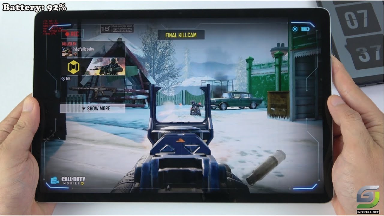 Samsung Galaxy Tab S7 FE Test game Call of Duty COD Mobile | Snapdragon ...