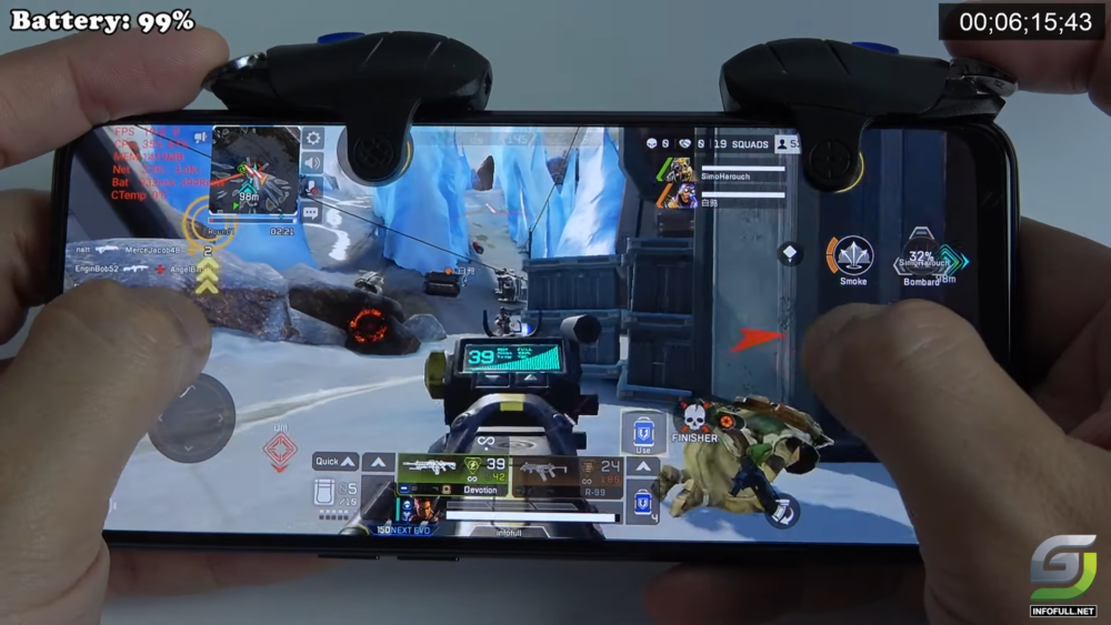 Oppo A74 test game Apex Legends Mobile APM - GSM FULL INFO