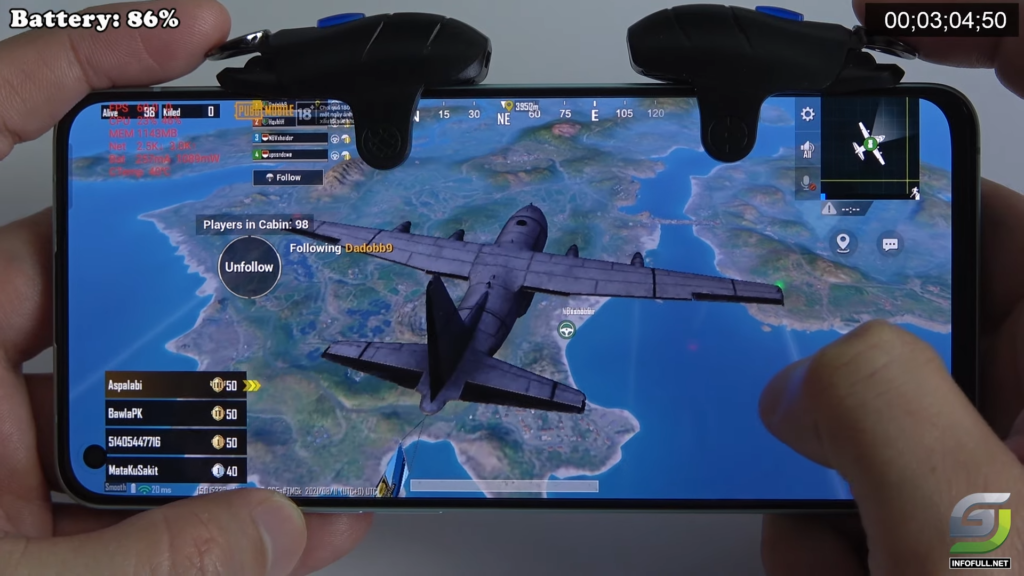 Oppo Reno6 5G test game PUBG Smooth 90 Fps Graphic - GSM FULL INFO