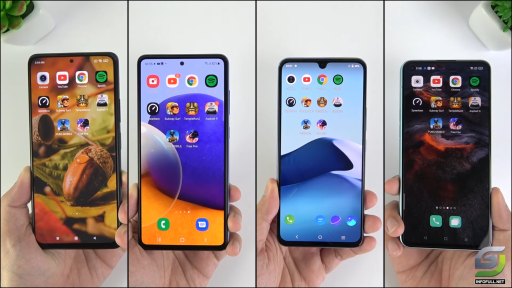 Oppo Reno6 5G vs Vivo V21 vs Xiaomi Redmi Note 10 Pro vs Samsung Galaxy ...