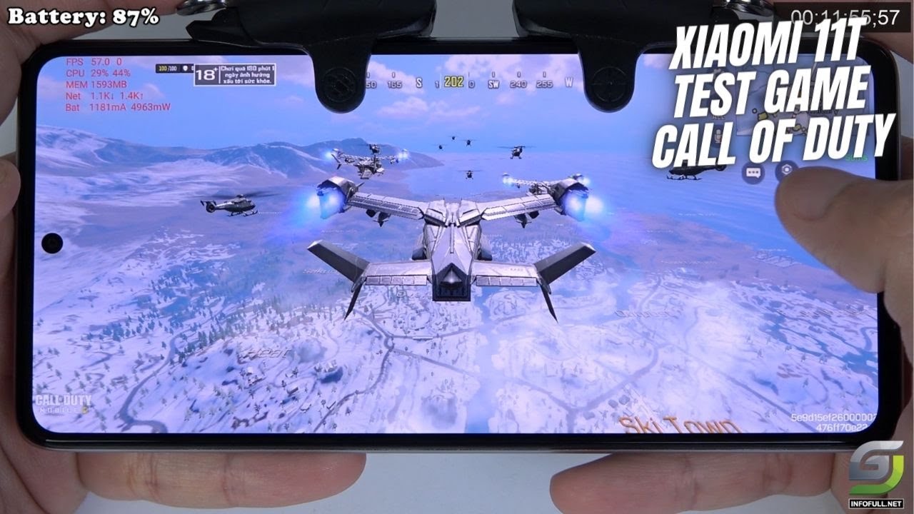 Xiaomi 11T test game Call of Duty Mobile CODM - GSM FULL INFO