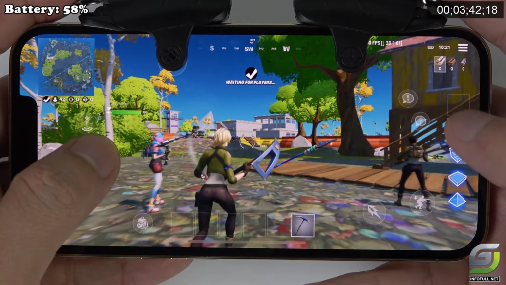 iPhone 13 Pro Fortnite Gameplay - GSM FULL INFO