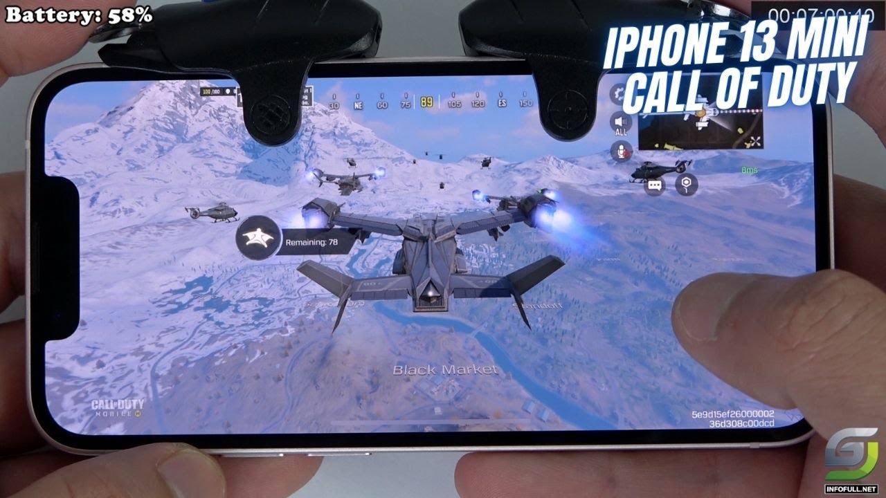 iPhone 13 Mini test game Call of Duty Mobile CODM - GSM FULL INFO