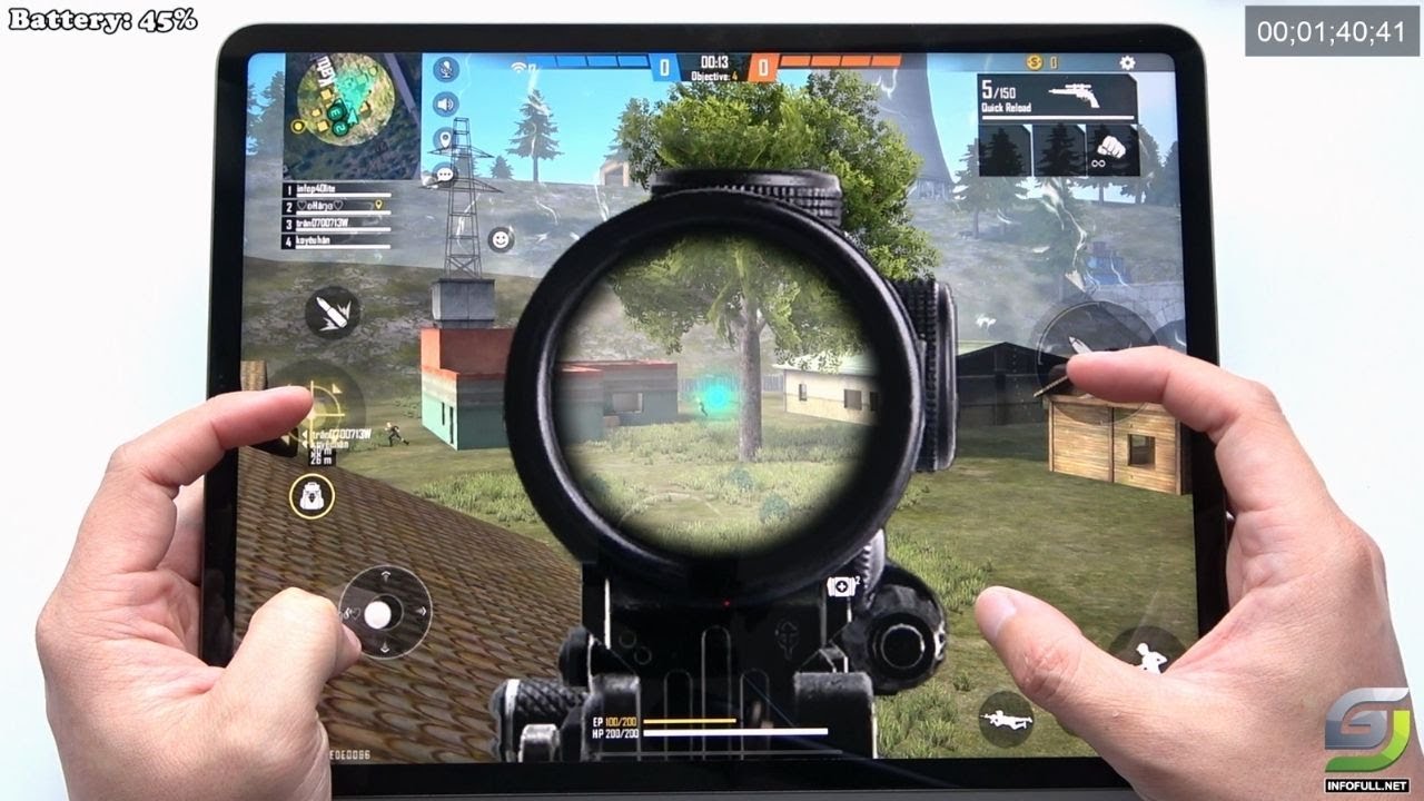 iPad Pro 2021 12.9 inch test game Free Fire Apple M1 - GSM FULL INFO