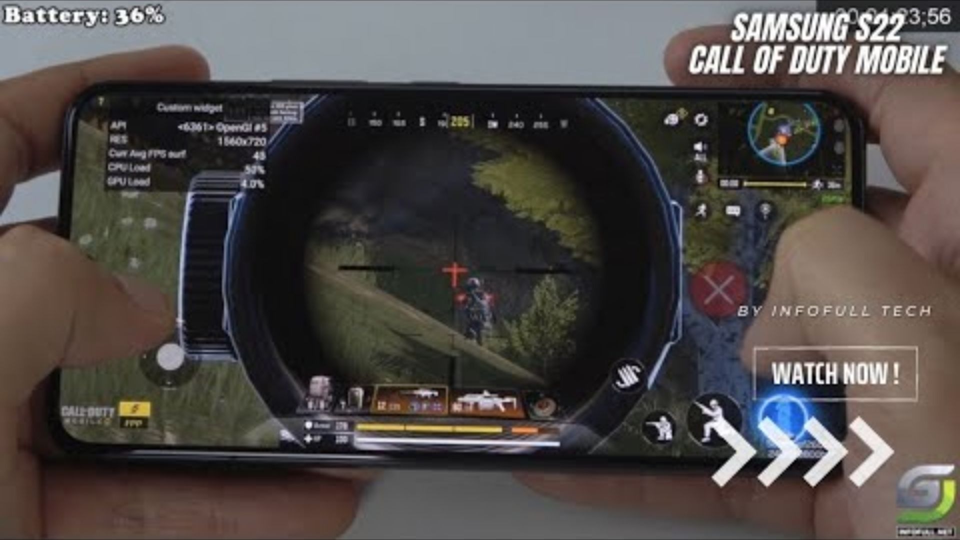 Samsung Galaxy S22 test game Call of Duty Mobile CODM - GSM FULL INFO