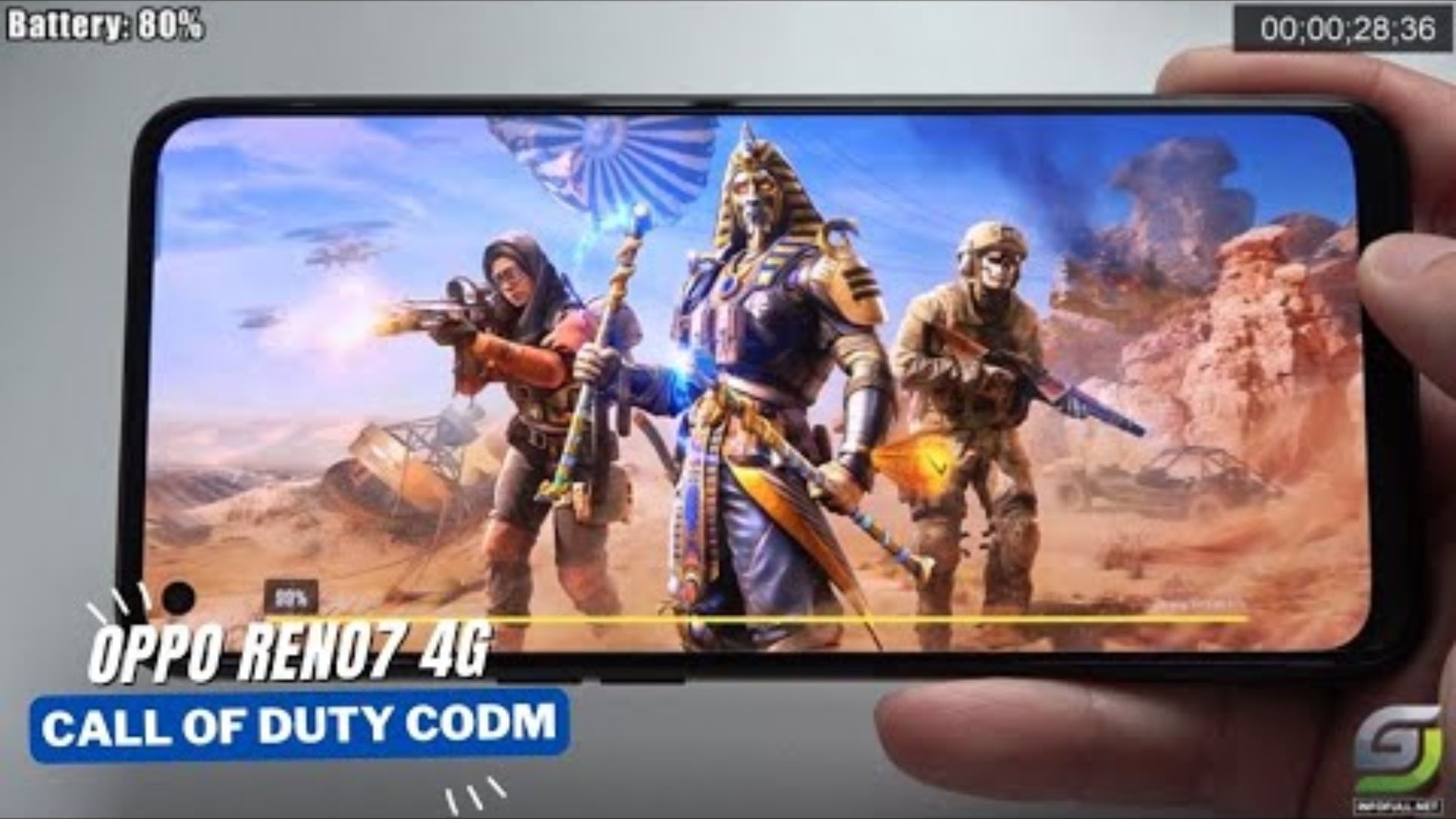 Oppo Reno7 4G test game Call of Duty CODM - GSM FULL INFO