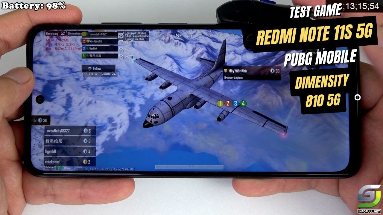 Xiaomi Redmi Note 11s 5G Test game PUBG Mobile | Dimensity 810 5G - GSM ...
