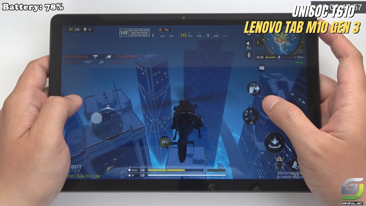Lenovo Tab M10 3rd Gen test game Call of Duty Mobile CODM - GSM FULL INFO