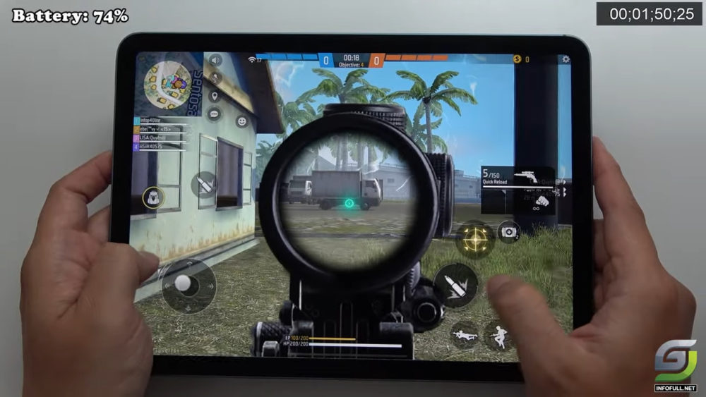 iPad Air 5 M1 test game Free Fire - GSM FULL INFO