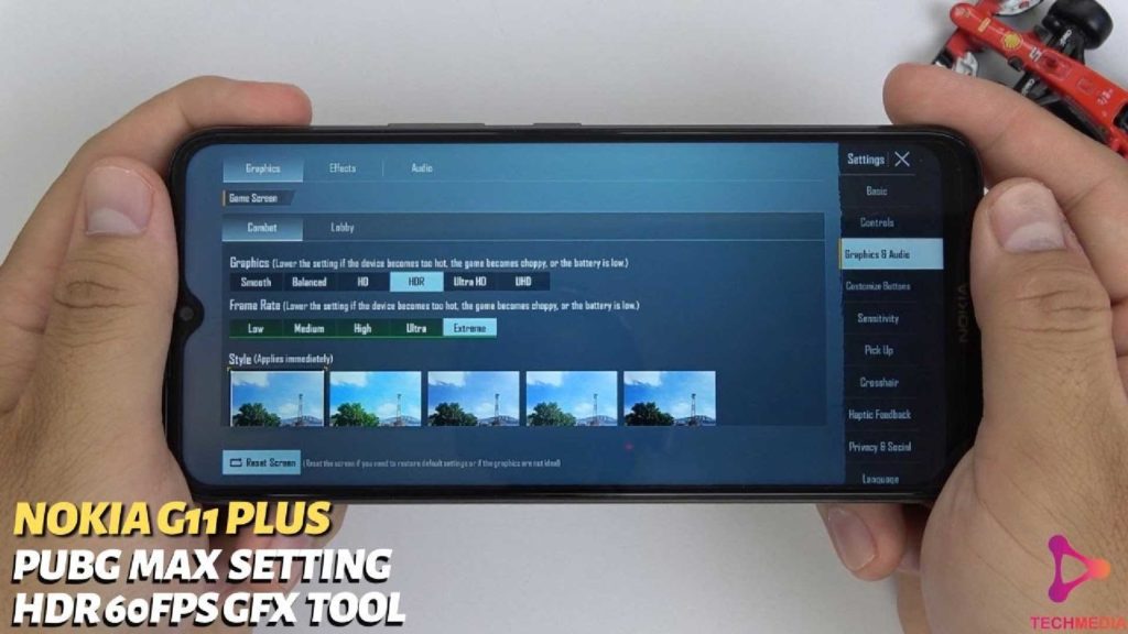 Nokia G11 Plus PUBG Mobile Gaming test Max Setting: HDR + Extreme with ...