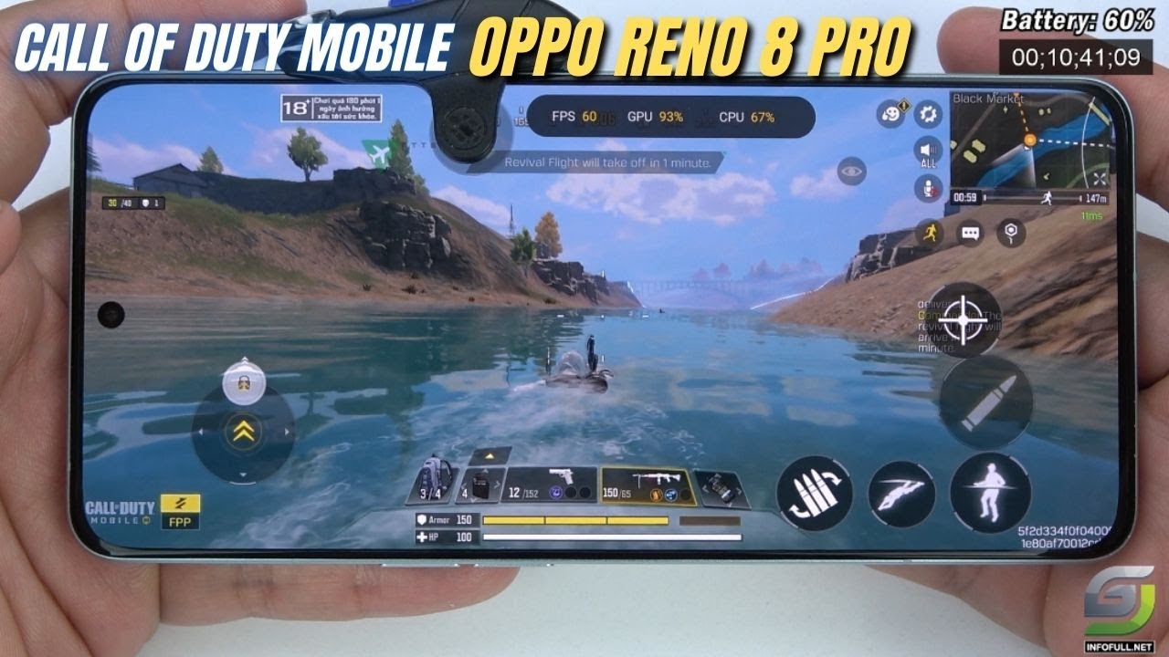 Oppo Reno 8 Pro test game Call of Duty Mobile CODM | Dimensity 8100 Max ...