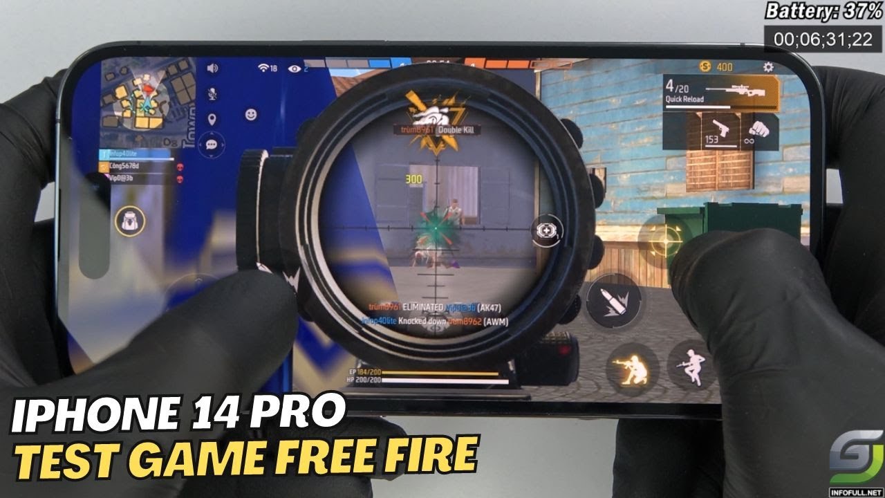 iPhone 14 Pro Test game Free Fire - GSM FULL INFO