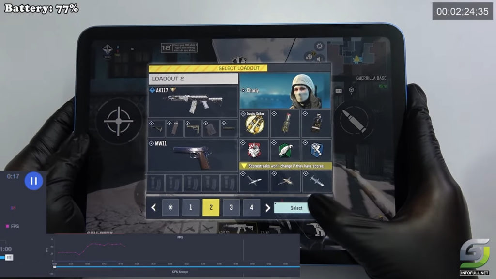 iPad 10 test game Call of Duty Mobile CODM with FPS Meter | Apple A14 ...