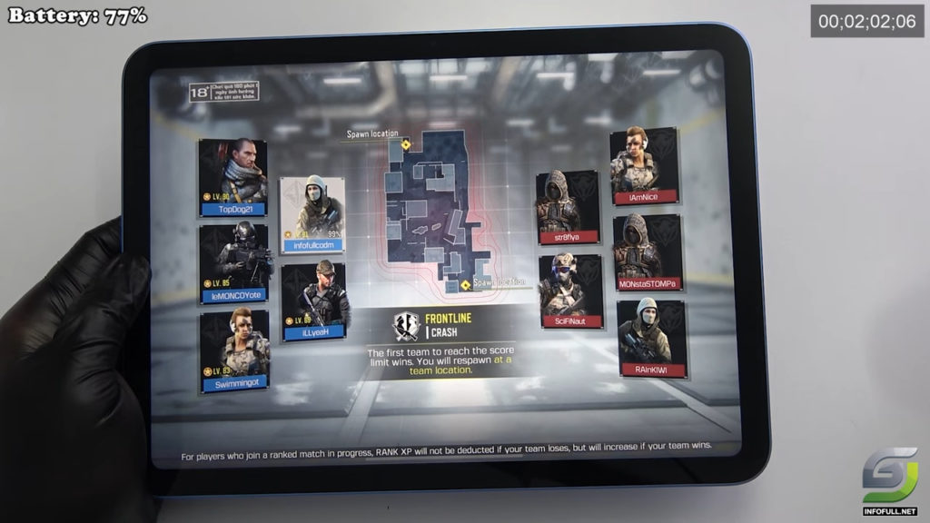 iPad 10 test game Call of Duty Mobile CODM with FPS Meter | Apple A14 ...