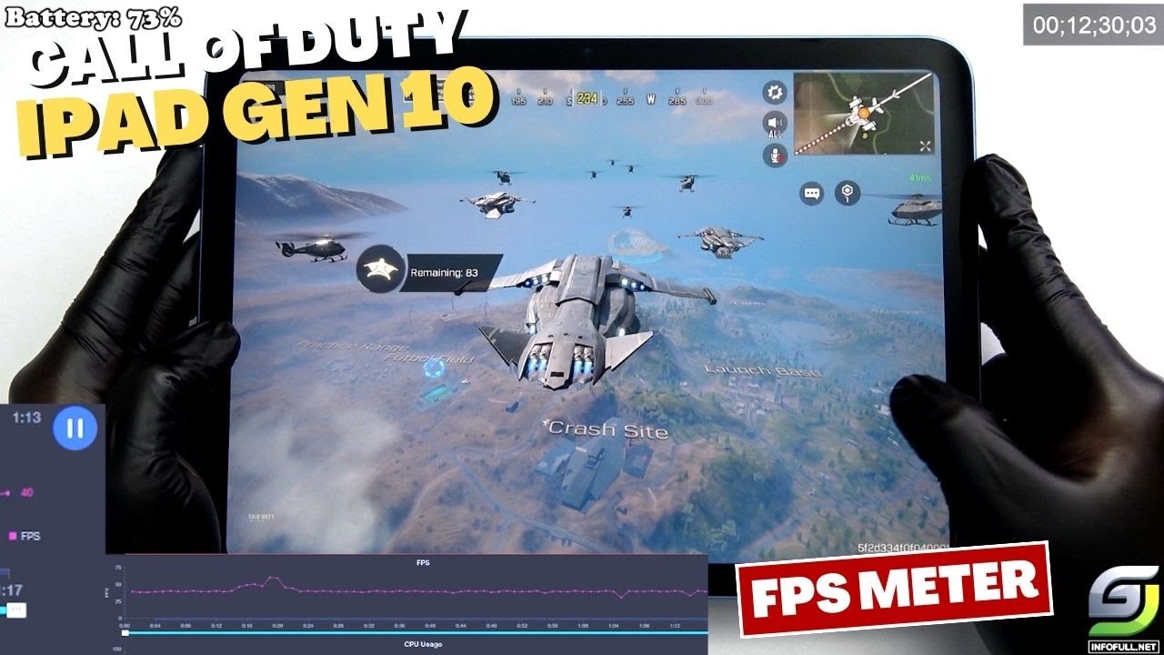 iPad 10 test game Call of Duty Mobile CODM with FPS Meter | Apple A14 ...