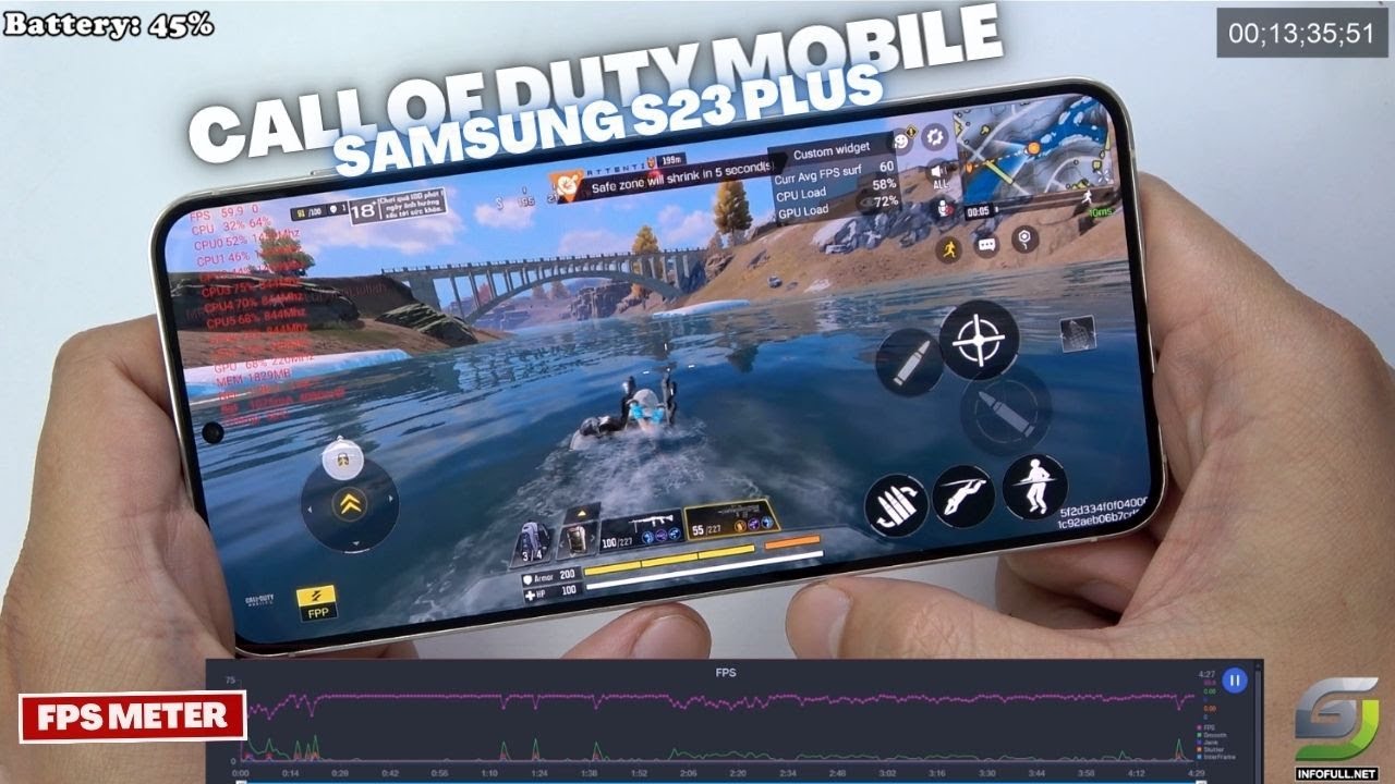 Samsung Galaxy S23 Plus test game Call of duty Mobile - GSM FULL INFO