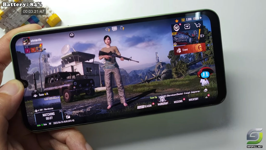 Samsung Galaxy A24 test game PUBG Mobile - GSM FULL INFO
