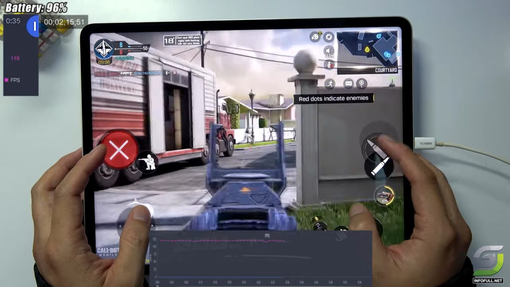 iPad Pro 2022 12.9 inch test game Call of Duty Mobile | Apple M2 - GSM ...
