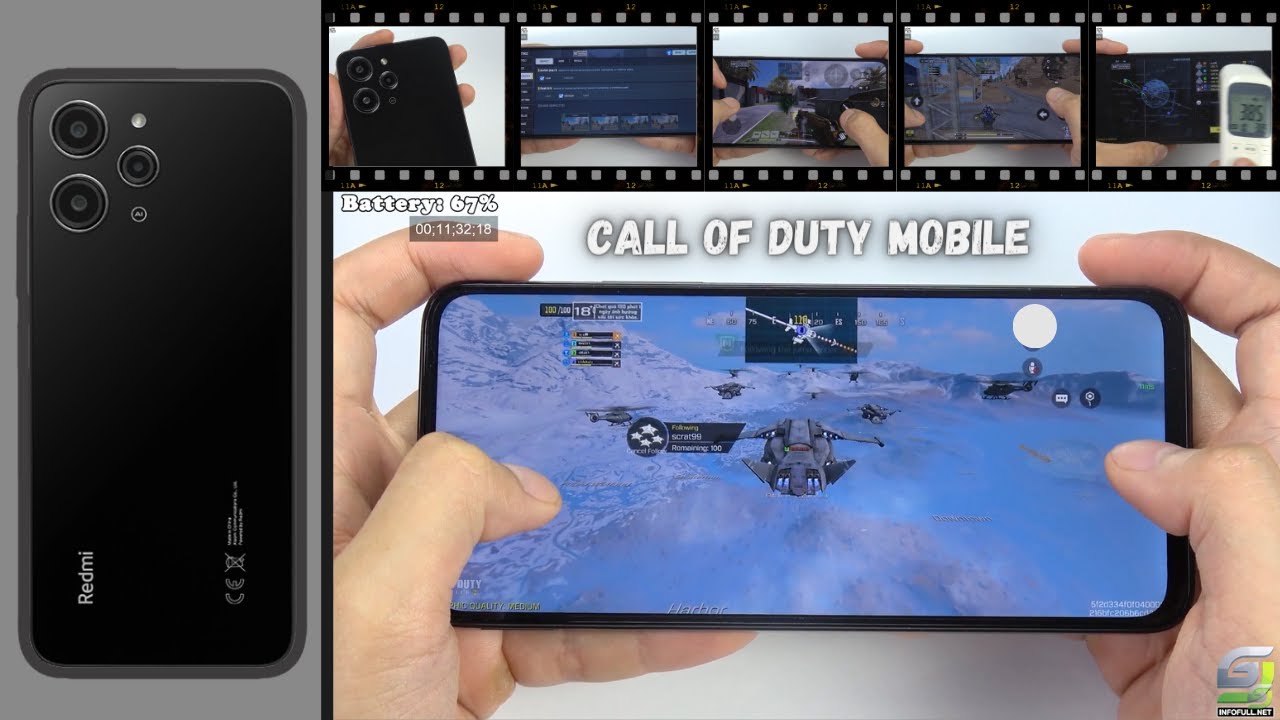 Xiaomi Redmi 12 test game Call of Duty Mobile CODM - GSM FULL INFO