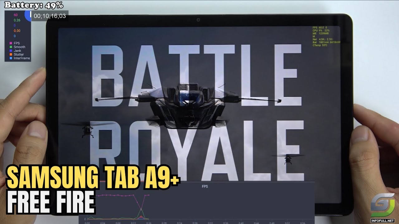 Samsung Tab A9 Plus test game Call of Duty Mobile CODM - GSM FULL INFO