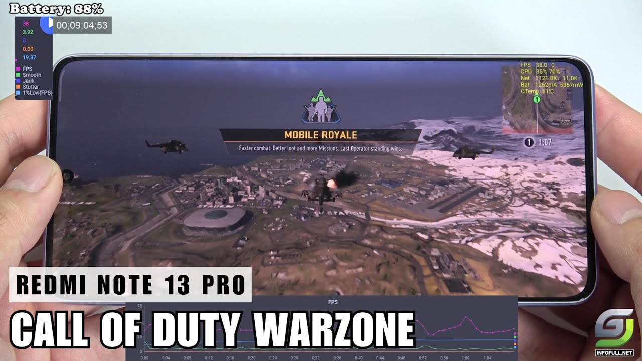 Xiaomi Redmi Note 13 Pro test game Call of Duty Warzone Mobile ...