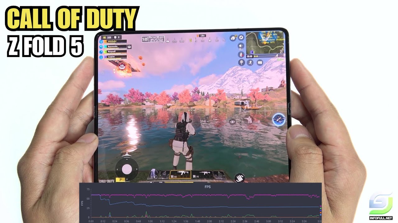 Samsung Galaxy Z Fold 5 test game Call of Duty Mobile CODM 2024 ...