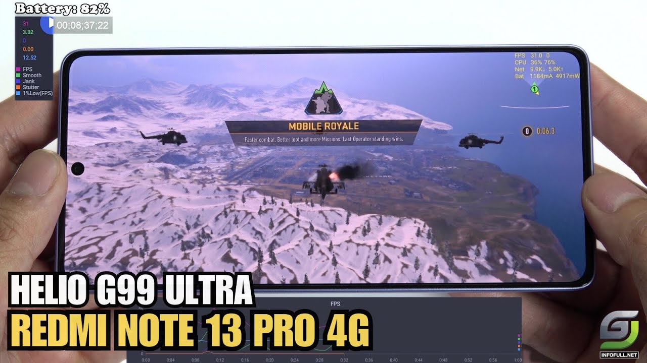 Xiaomi Redmi Note 13 Pro 4G test game Call of Duty Warzone Mobile ...