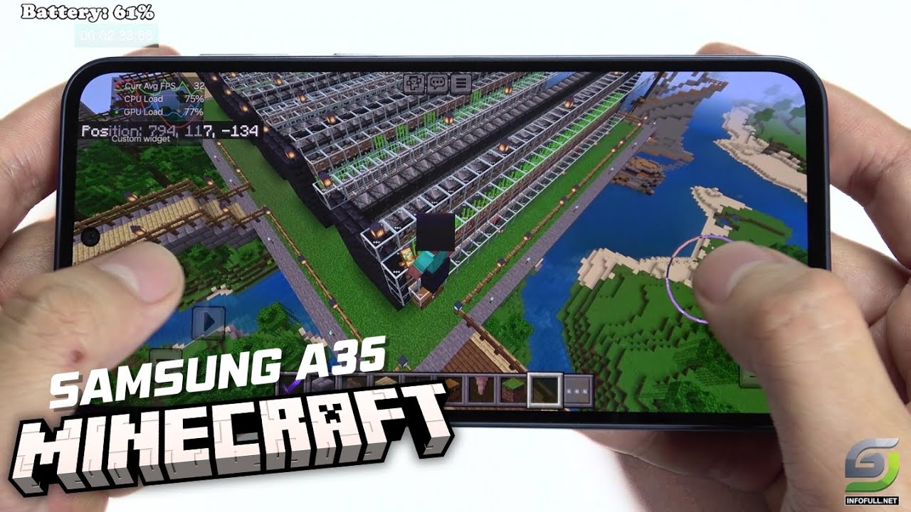 Samsung Galaxy A35 test game MineCraft | Exynos 1380 - GSM FULL INFO