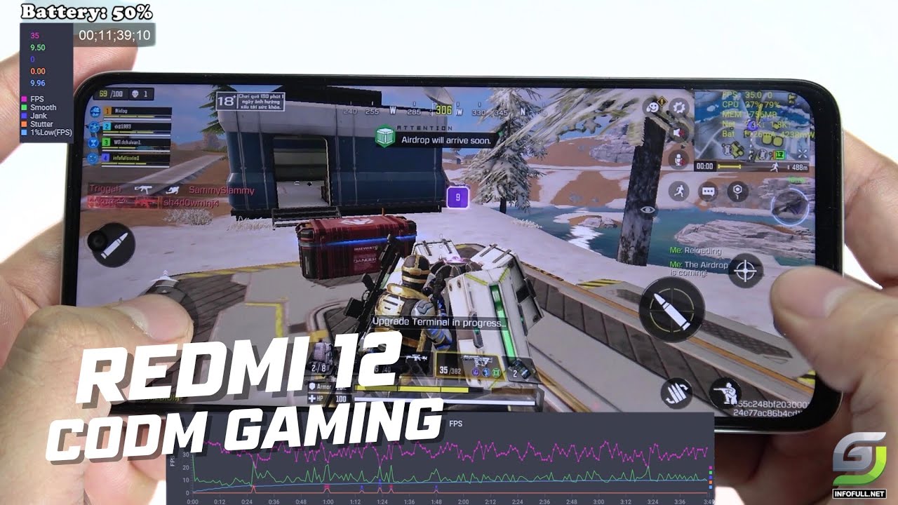 Xiaomi Redmi 12 test game Call of Duty Mobile Update 2024 CODM | Helio ...