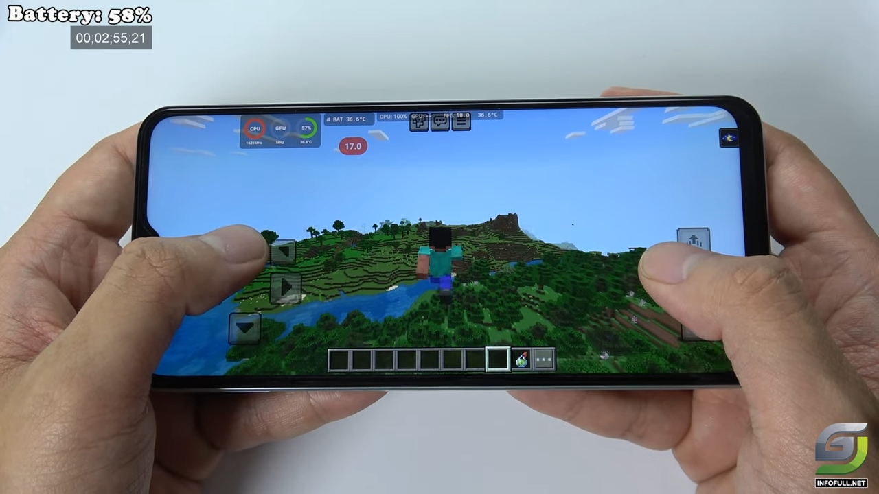 Vivo Y18 test game MineCraft | Helio G85 - GSM FULL INFO