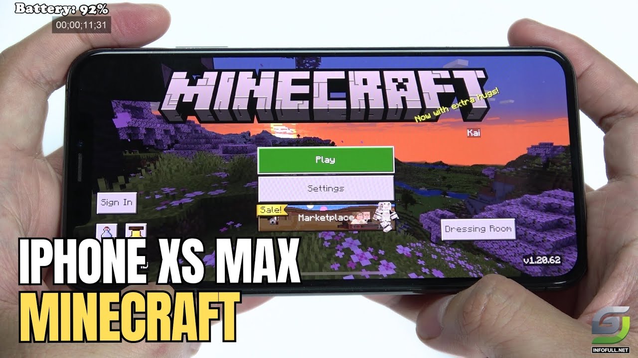 iPhone XS Max test game Minecraft | Apple A12 Bionic - GSM FULL INFO