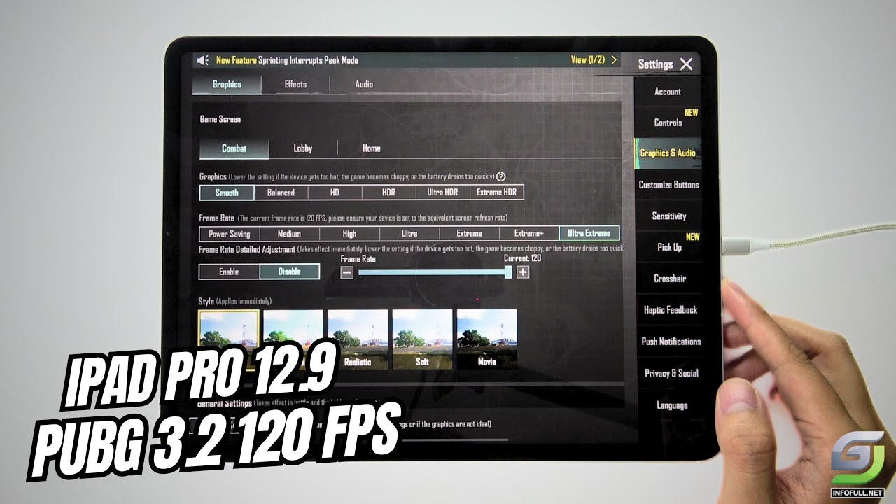 iPad Pro 12.9 test game PUBG 120 FPS Update 2024 | Apple M2 - GSM FULL ...
