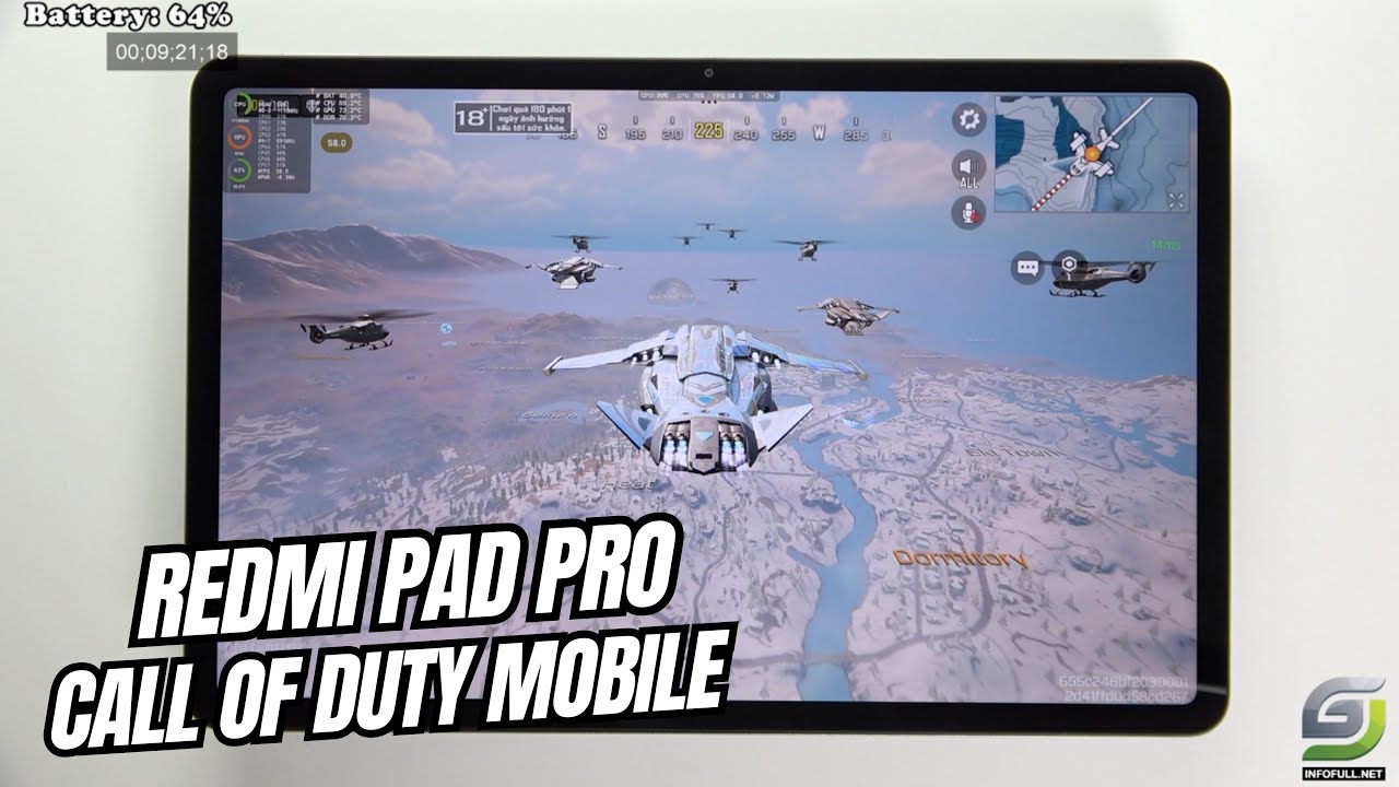 Redmi Pad Pro test game Call of Duty Mobile CODM | Snapdragon 7s Gen 2 ...