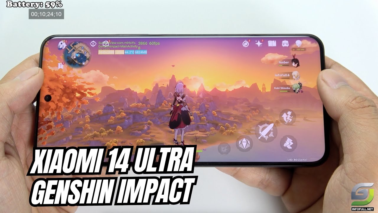Xiaomi 14 Ultra test game Genshin Impact Max Graphic | Highest 60 FPS ...