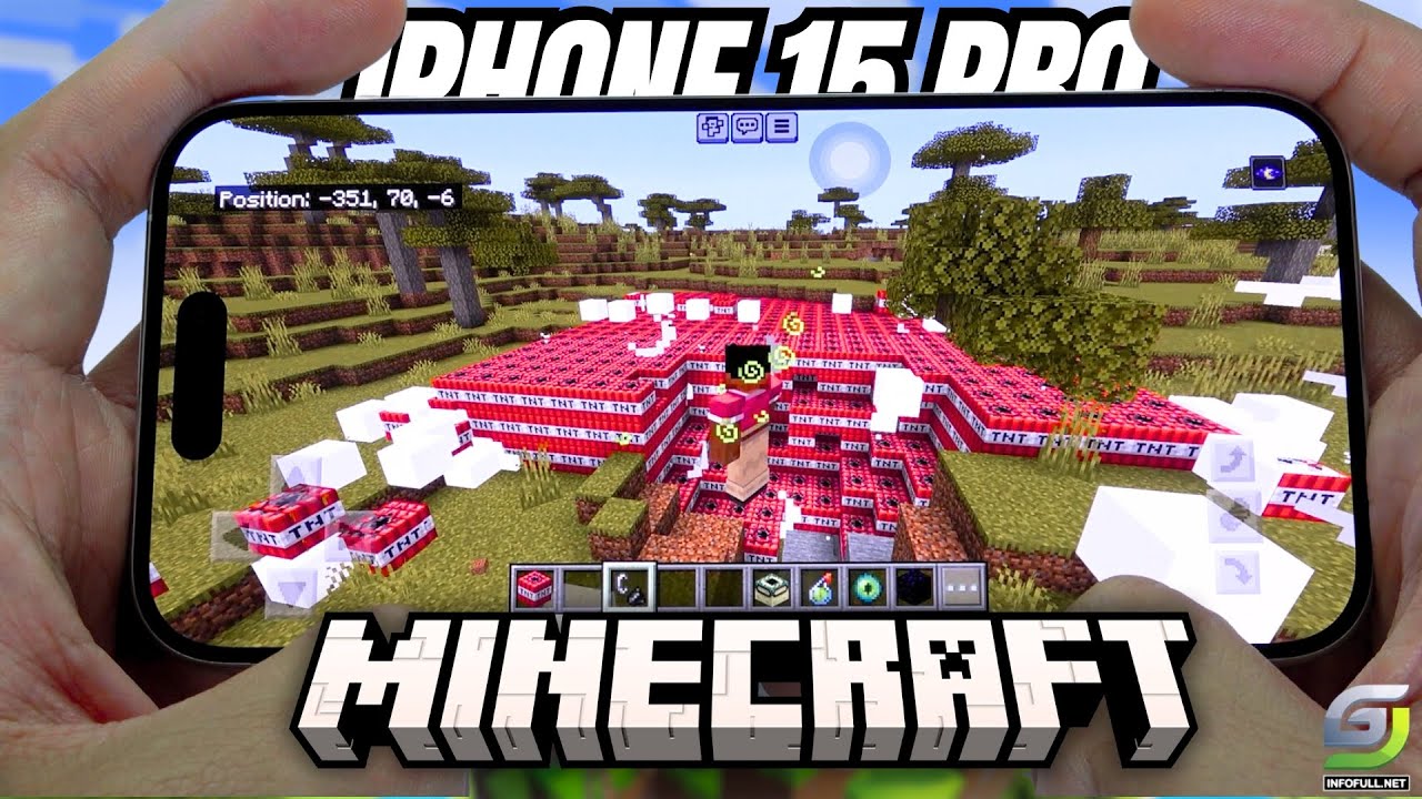 iPhone 15 Pro test game Minecraft | Apple A17 Pro - GSM FULL INFO