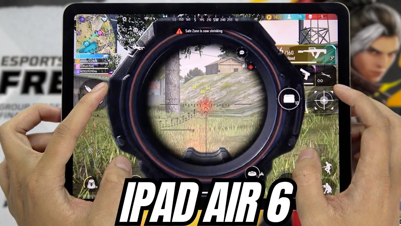 Ipad Air 6 test game Free Fire Mobile | Apple M2 - GSM FULL INFO
