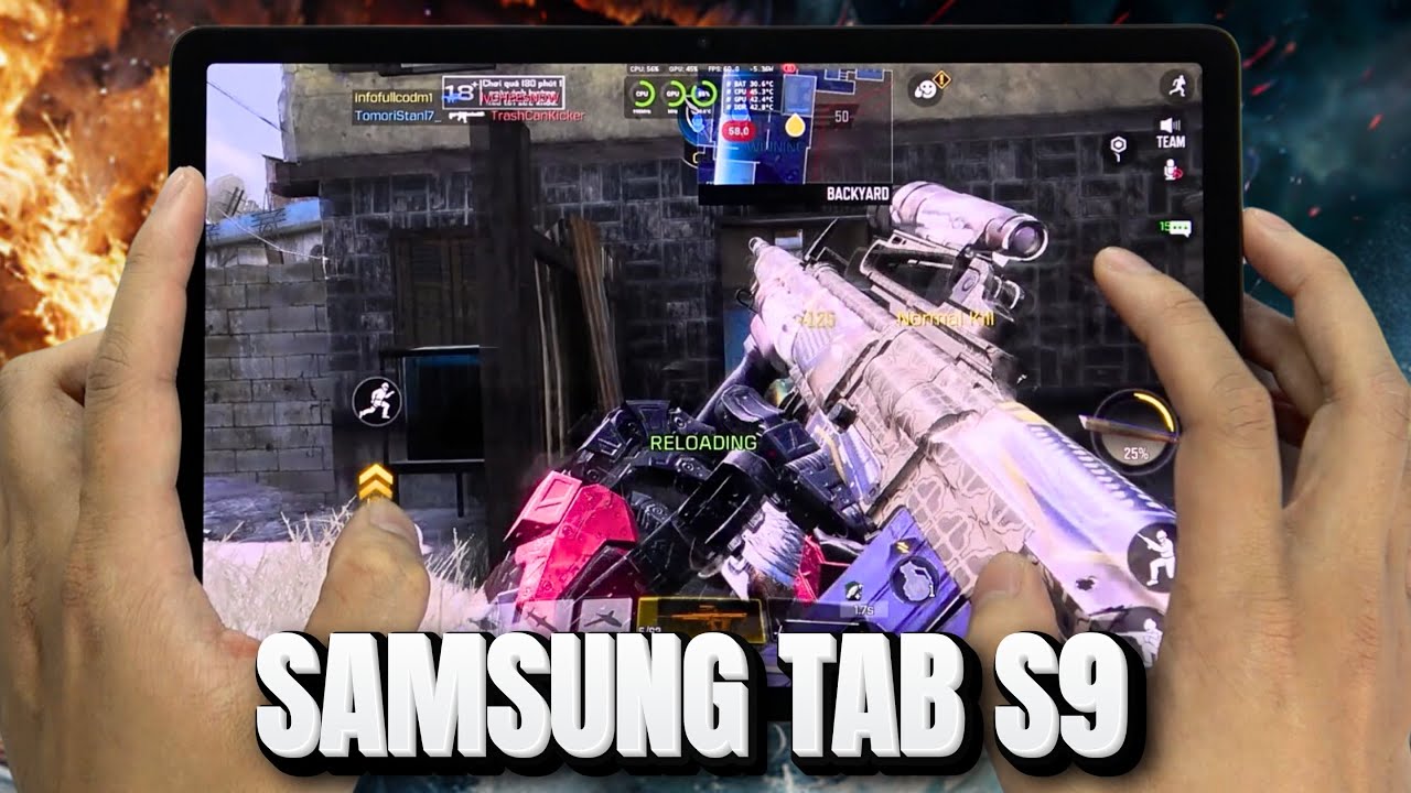 Samsung Galaxy Tab S9 test game Call Of Duty Mobile CODM 2024 ...
