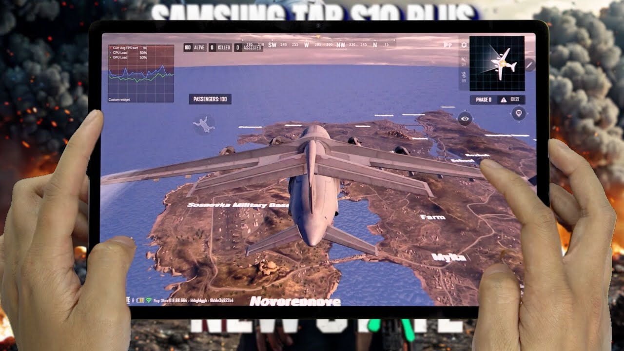 Samsung Galaxy Tab S10 Plus test game PUBG New State 90 FPS | Dimensity ...