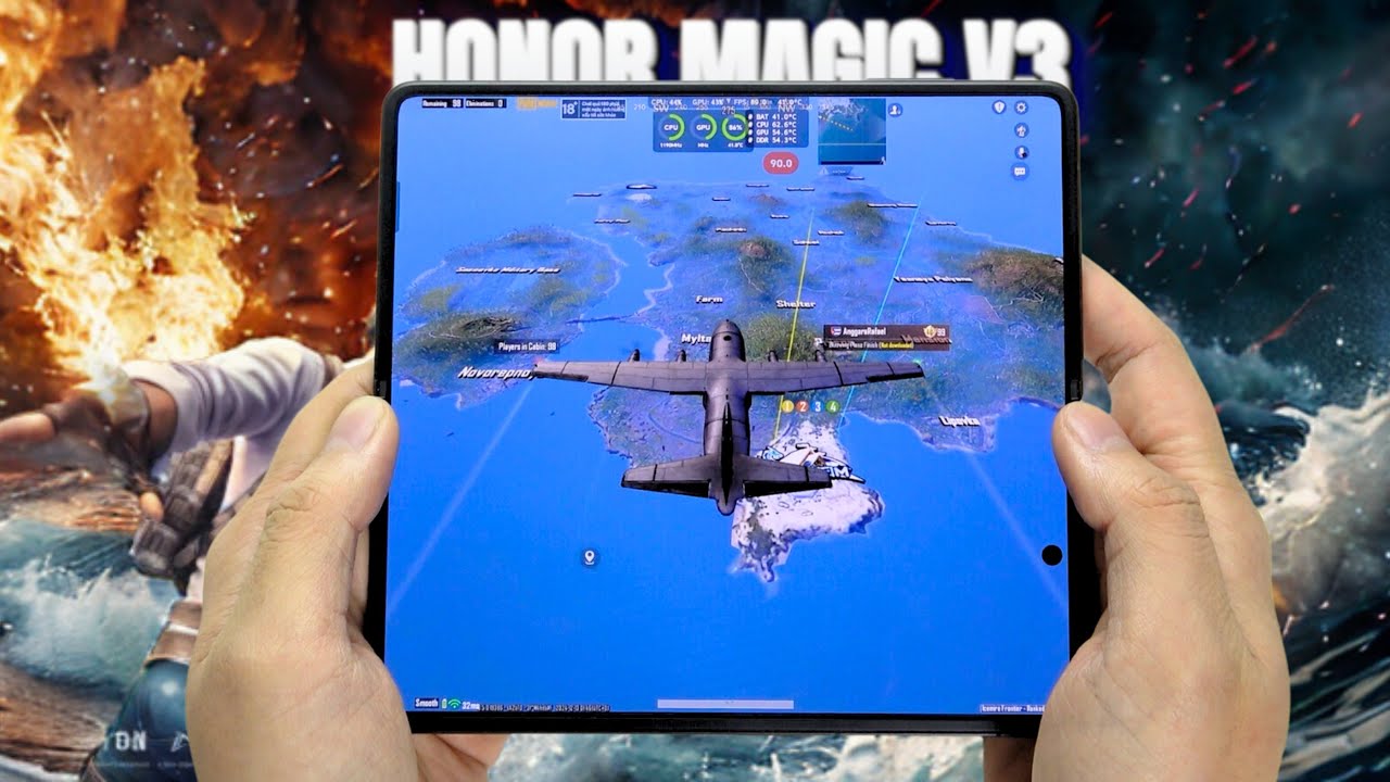 Honor Magic V3 test game PUBG Mobile | Snapdragon 8 Gen 3 - GSM FULL INFO