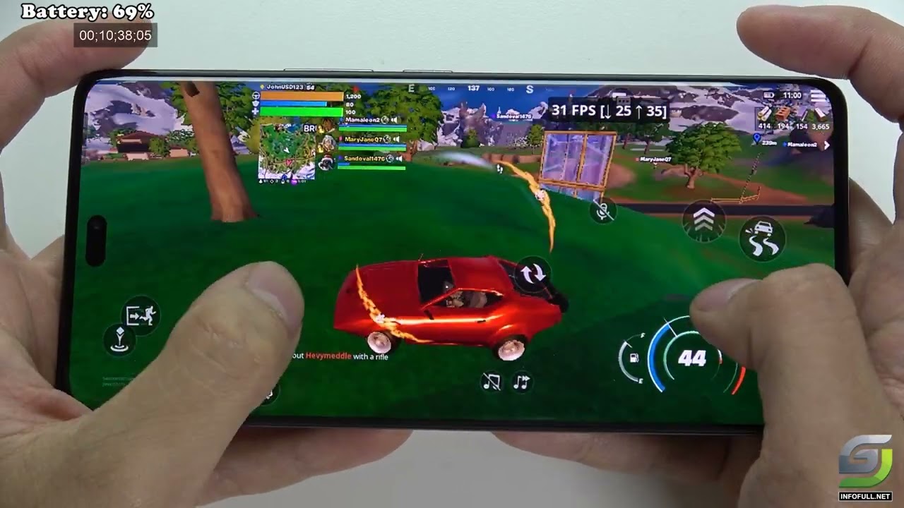 Honor X9c Smart Fortnite Mobile Gameplay - GSM FULL INFO