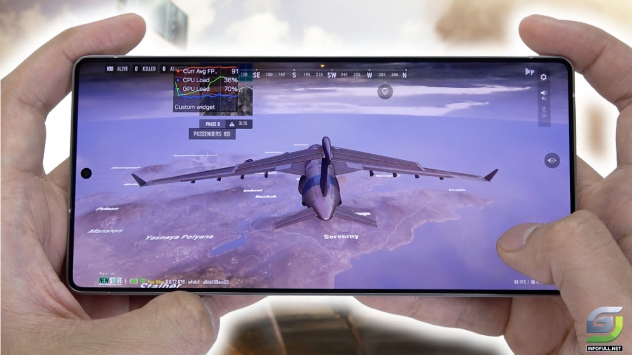 Samsung Galaxy S25 Ultra test game PUBG New State Max Setting | 90 FPS ...